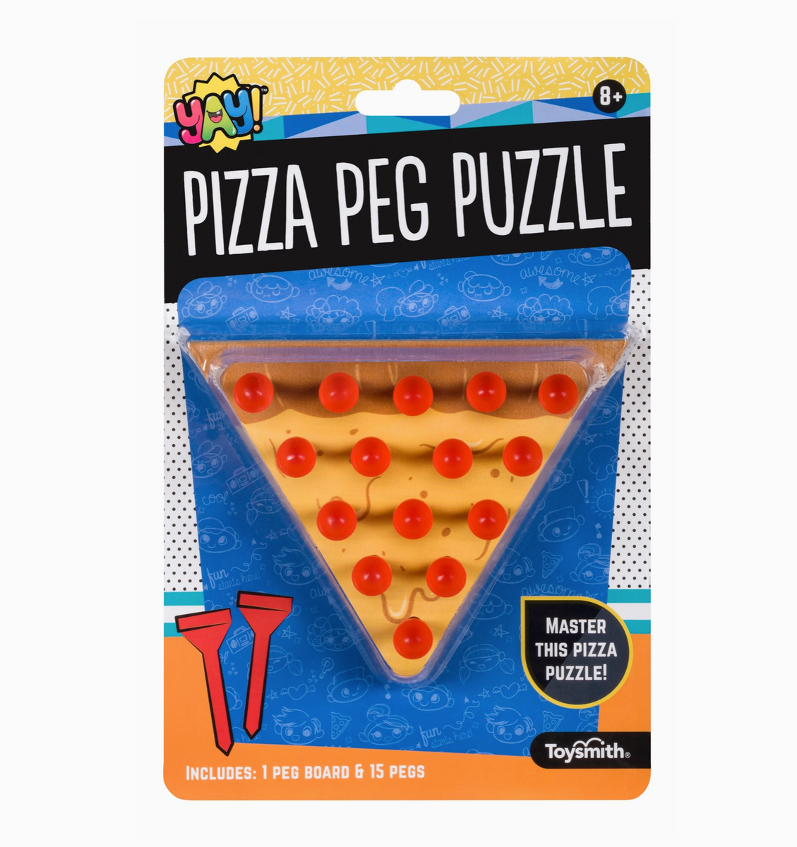 Yay! Pizza Peg Puzzle Game, Fun Size – Ivy & Bugz