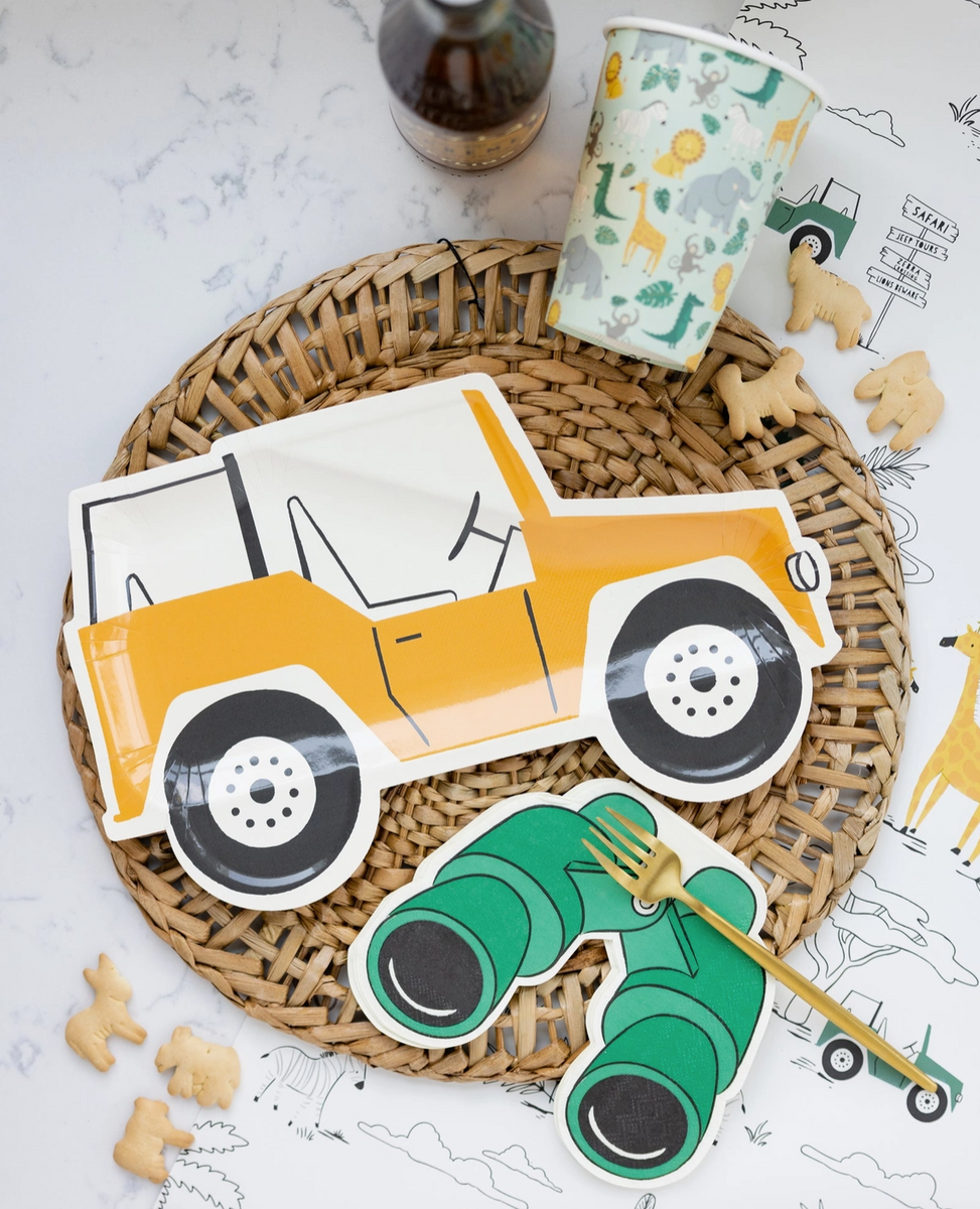 Safari Jeep Shaped Paper Plate – Ivy & Bugz