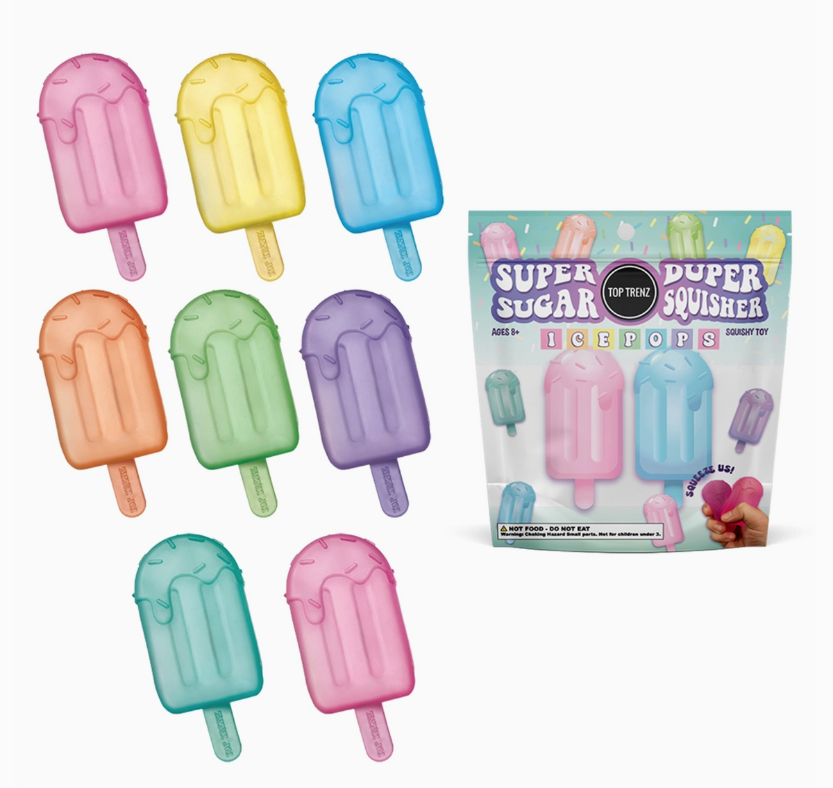 Super Duper Sugar Squisher - Ice Pops 2 Pack Set – Ivy & Bugz