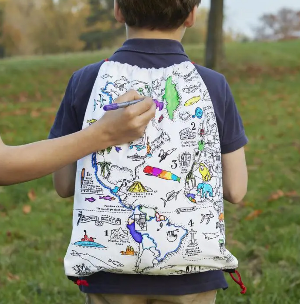 World Map Backpack – Ivy & Bugz